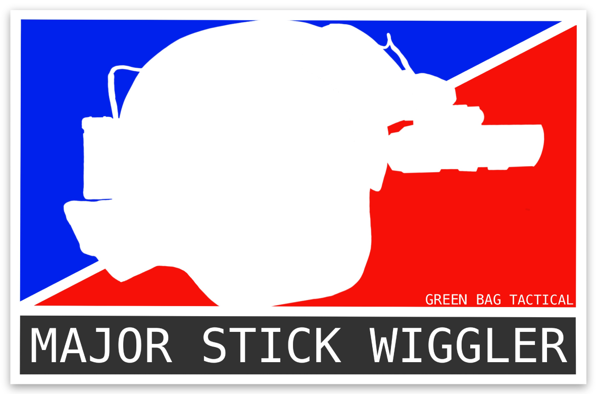 Major Stick Wiggler Sticker – Green Bag Tactical